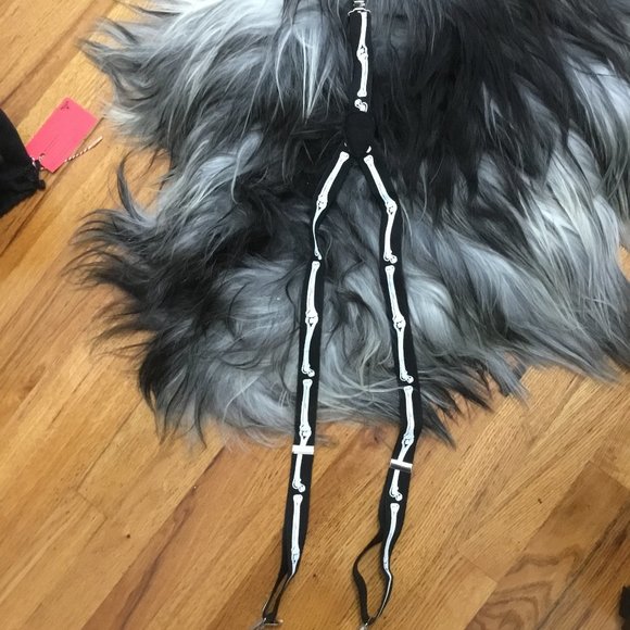 Hot Topic | Accessories | Hot Topic Bones Unisex Suspenders New | Poshmark